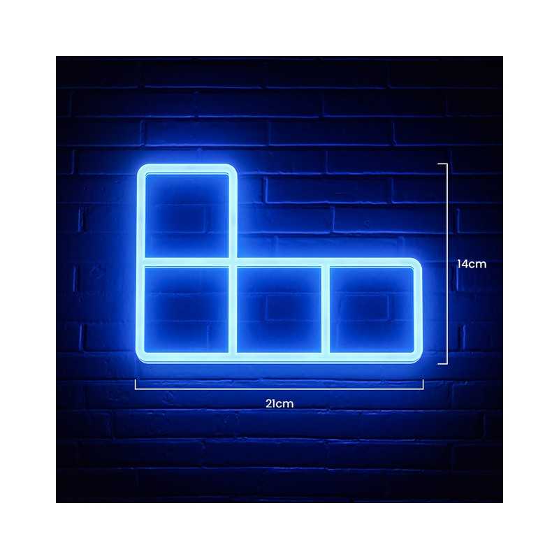 Néon LED Tétris - boutique geek - Cadeau Geek